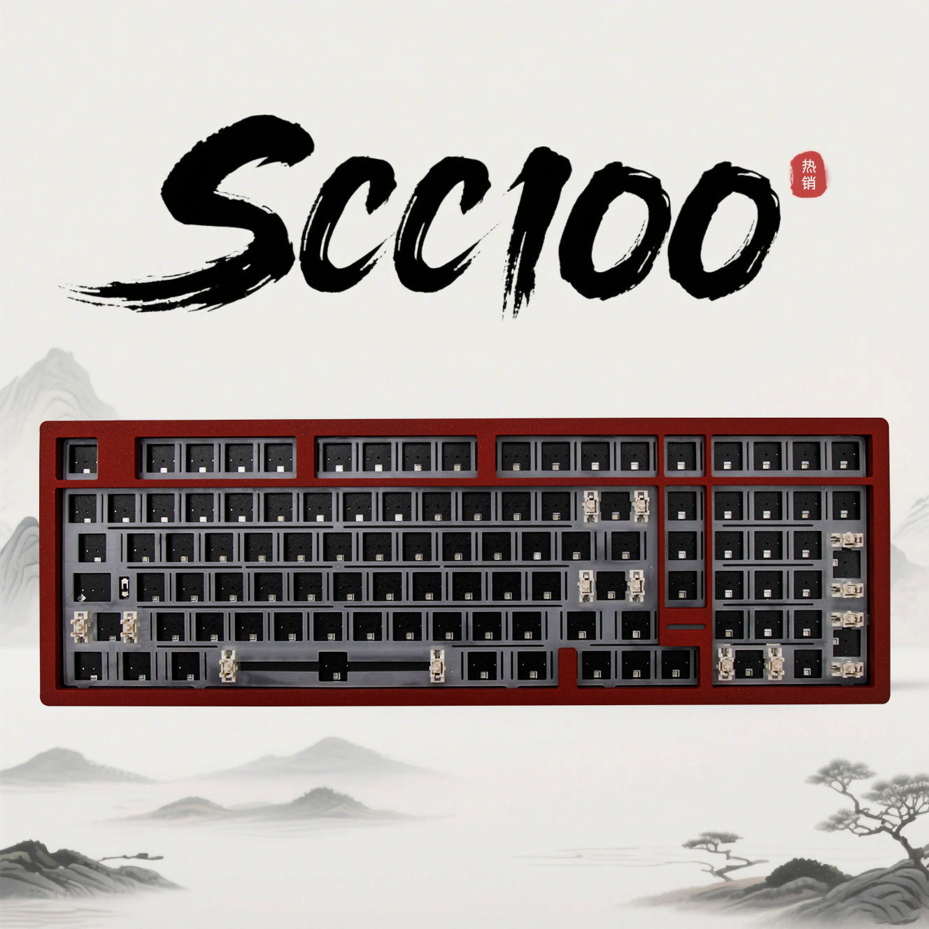 GeekZB - SC100 Mechanical Keyboard Barebone – 100% Custom Kit – OZO ...