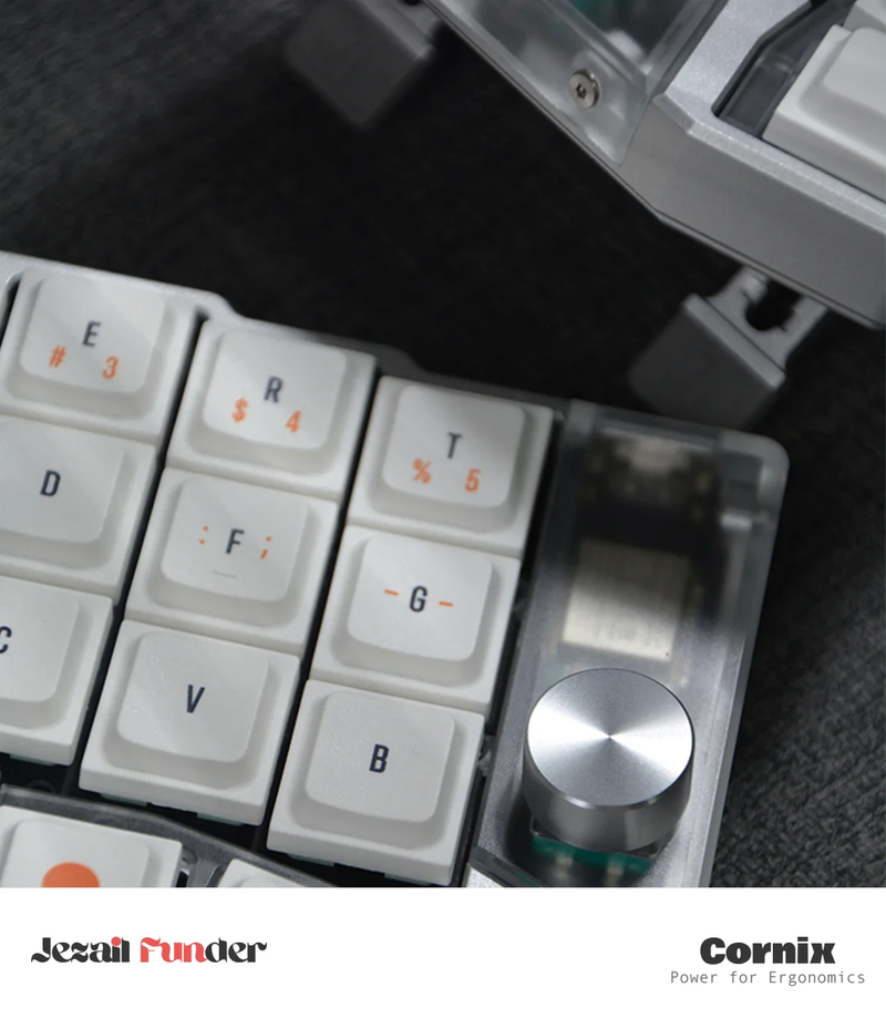 Cornix 2.0 - Split Low-Profile Split Ergonomic Keyboard (3rd Batch - M ...